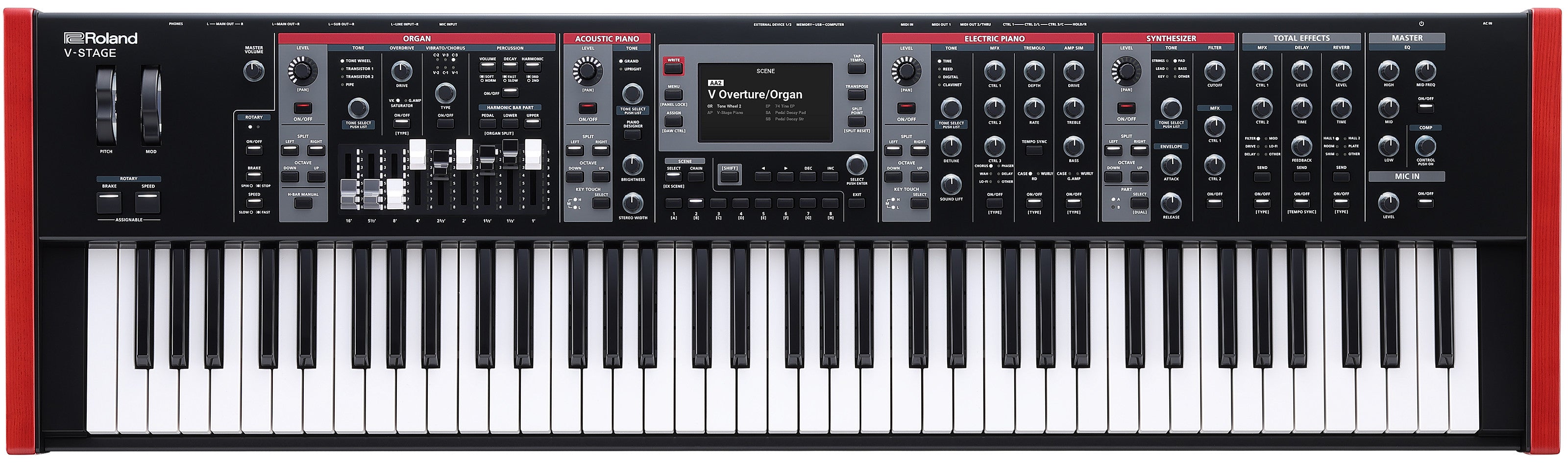 Roland V-Stage 76 Stage Keyboard with Semi Weighted Keys – Roland Store ...