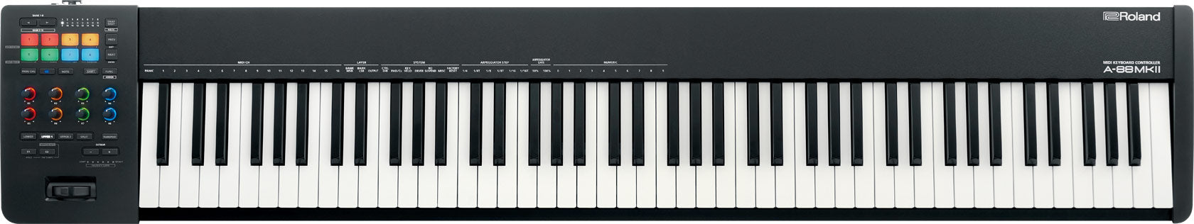 Roland A-88MK2 MIDI Keyboard Controller, 88 Weighted Keys – Roland ...