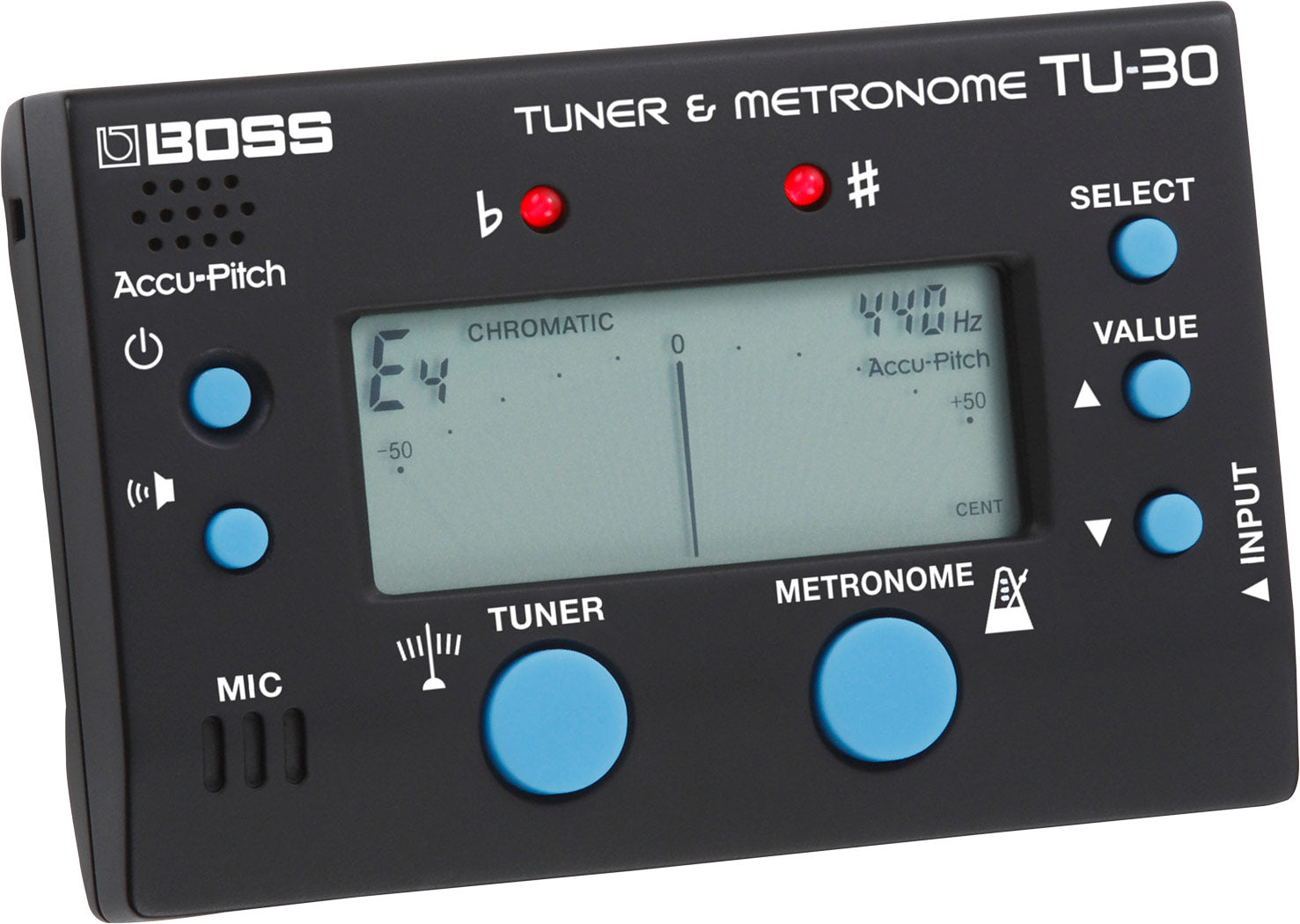 BOSS TU-30 Pocket Sized Tuner & Metronome – Roland Store London